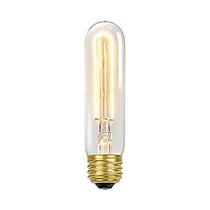 Globe Electric 01322 60W Vintage Edison T10 Radio Tube Incandescent Filament Light Bulb, E26 Base, 245 Lumens