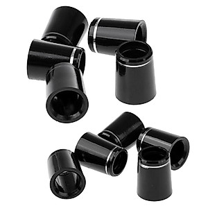 BESSTUUP 10pcs .370 Golf Tip Shaft Iron Ferrules Adapter with Silver, 2 Sizes