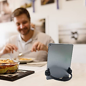 YuCool 2PCS OK Cell Phone Stands, Adjustable Flexible Cellphone Tablet Stand,Smartphone Stand Holder Mount Cradle Tablet Computer Display Holder -Black