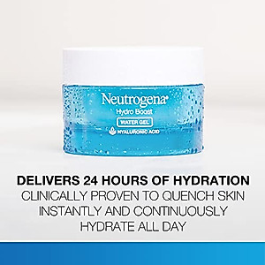 Neutrogena Hydro Boost Face Moisturizer with Hyaluronic Acid for Dry Skin, Oil-Free and Non-Comedogenic Water Gel Face Lotion, 1.7 oz