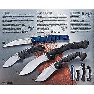 Cold Steel unisex adult Spartan Lockback FOLDER KNIFE, Black, 4.5 US