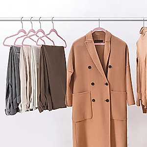 Ulimart Pink Velvet Hangers - Hangers 50 Pack - Hangers Non Slip Felt Hangers Durable Velvet Hangers Non Slip Clothes Hangers for Coats, Suit, Jackets, Pants & Dress Clothes Velvet Hangers