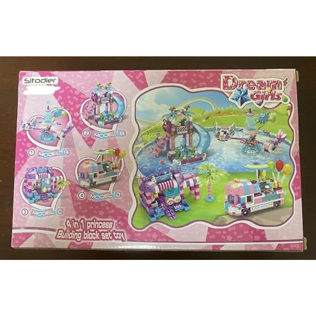 Sitodier Girls Building Blocks Toys 638 Pieces 4 Models Princess Building Bricks Toys for Kids STEM Construction Play Set Toy Best Gifts for Girls Age 6-12 Birthday Christmas