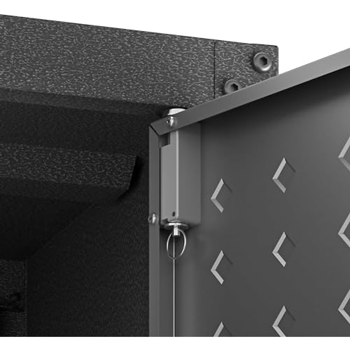 Manhattan Comfort Fortress Floating Storage, Modern Stainless-Steel Garage Cabinet, Small, Grey