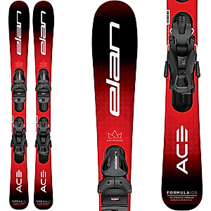 Elan Formula Skis w/EL 4.5 Bindings Kids Sz 100cm Red