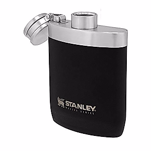 Stanley Master Flask 8oz with Never-Lose Cap, Wide Mouth Stainless Steel Hip Flask for Easy Filling & Pouring, Insulated BPA-Free Leak-Proof Flask