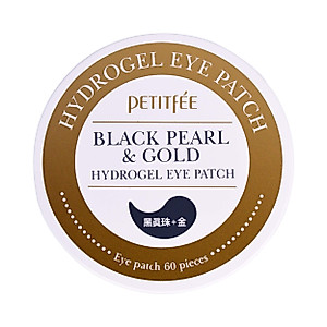 Petitfee Black Pearl & Gold Hydrogel Eye Patch, 60 Patches, 1.4 g