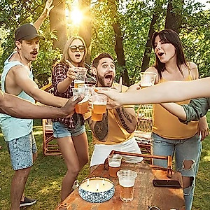 Citronella Candles Outdoor Large Candles 4 Pack 54oz in Total，3-Wick Burning for 300 Hours Suitable for Garden，Patio，Camping，Picnic and Barbecue in Summer