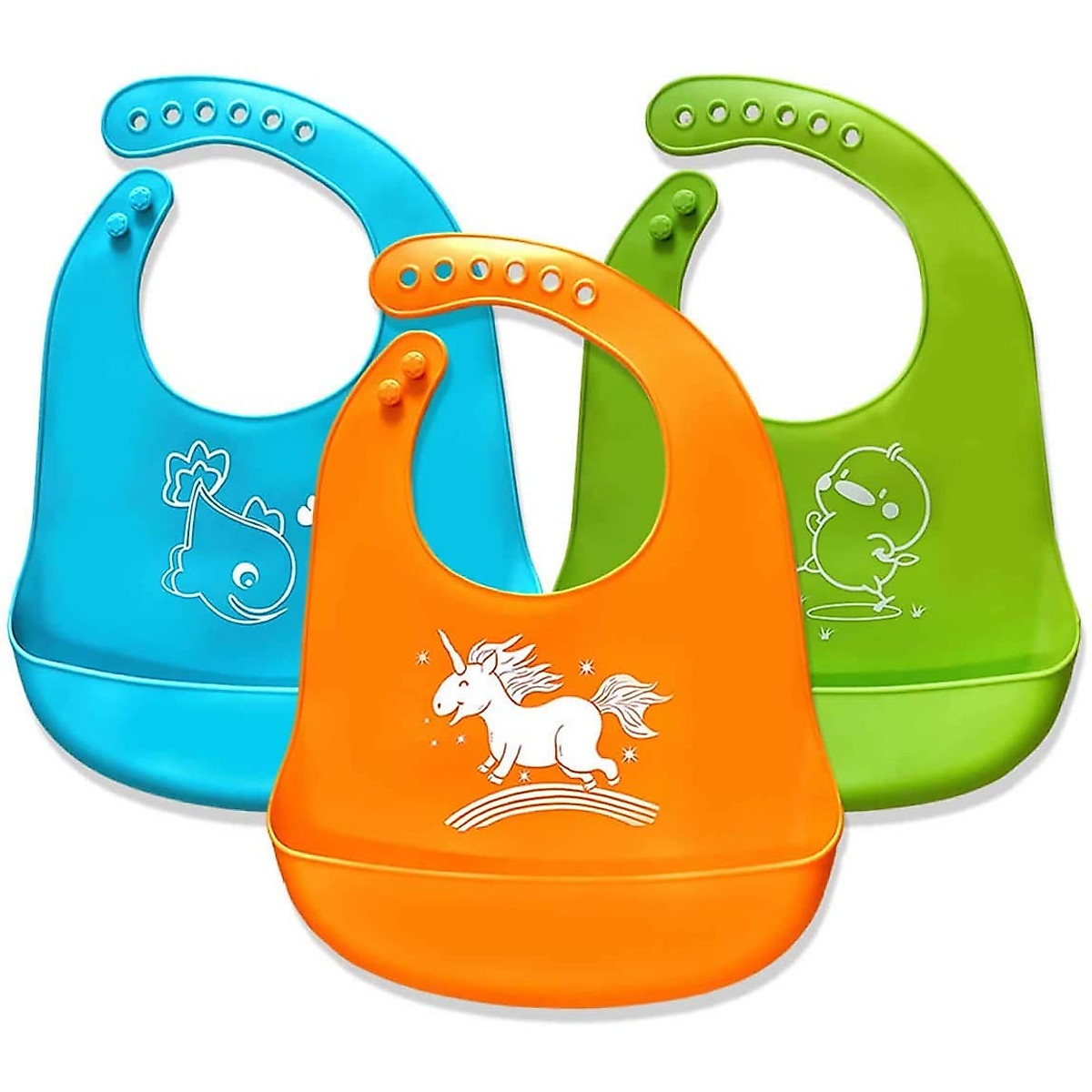 Dream Loom Christmas Baby Bibs 4pcs, First Xmas Baby Gift, for Babies Newborns and Toddler