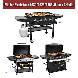 NUPICK Grill Cover for Blackstone 36" Griddle(1984/1868/1923), 600D Waterproof and Weather Resistant, Come with a Round Basting Cover