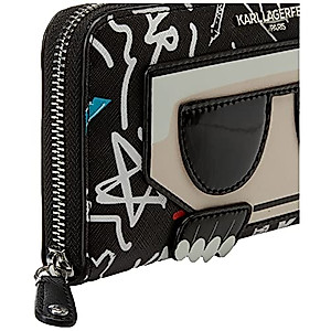 Karl Lagerfeld Paris Crossbody, Black/Orange Maybelle SLG