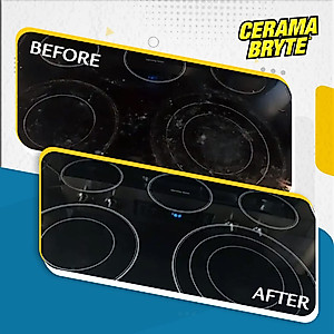 Cerama Bryte Scraper & Pad Combo Cooktop Tool, Blue