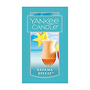 Yankee Candle Car Air Fresheners, Hanging Car Jar® Ultimate Bahama Breeze™ Scented, Neutralizes Odors Up To 30 Days