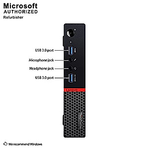 lenovo ThinkCentre M900 Tiny Desktop Micro Tower PC (Intel Core i5-6500T, 8 GB Ram, 256 GB SSD, USB 3.0, WiFi) Windows 10 Pro (Renewed)