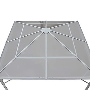 Christopher Knight Home Halley Outdoor 10 x 10 Foot Gazebo, White