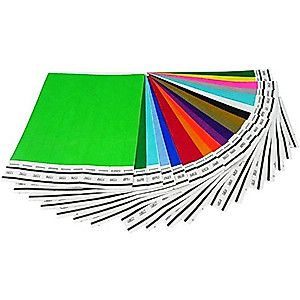 Heavier Tyvek Wristbands 7.5 Mil – Goldistock "Top 20" 200 Ct. Variety Pack- ¾” Arm Bands - 20 Unique Colors in All - Paper-Like Party Armbands - Wrist Bands for Upgrading Your Event