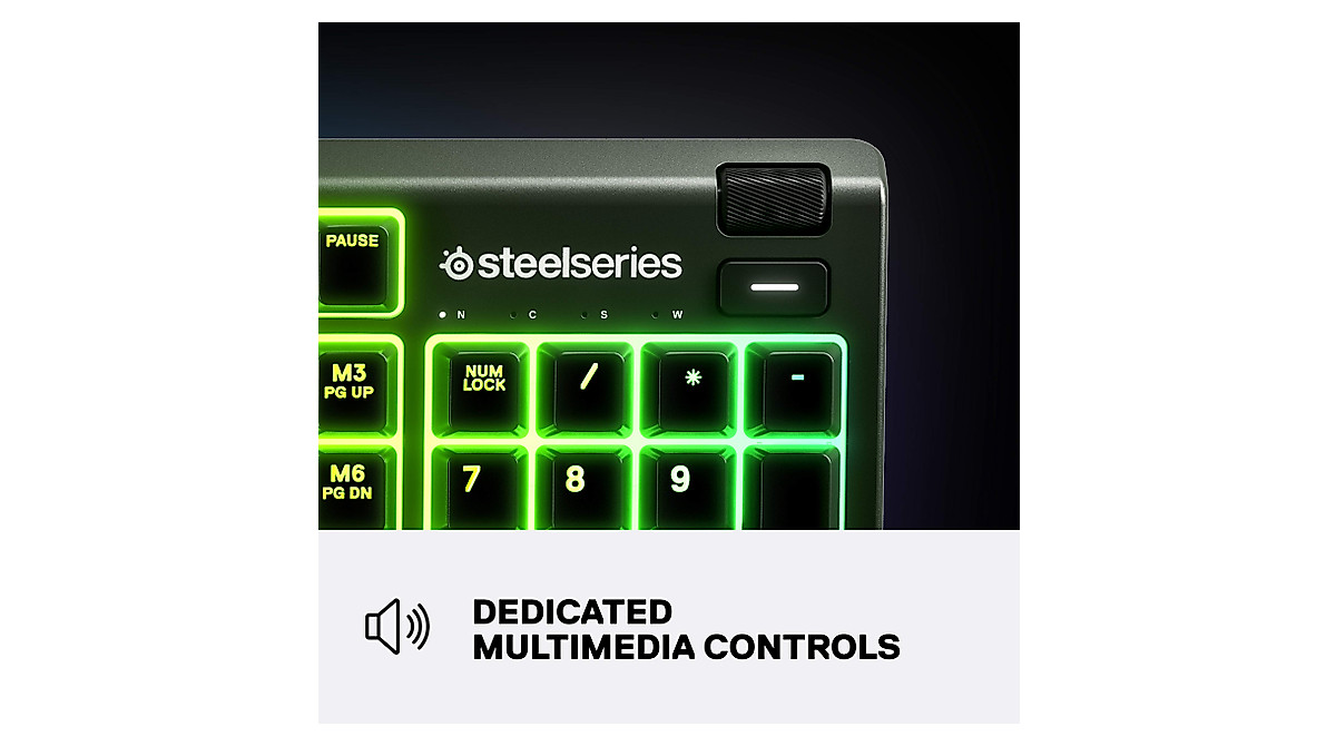 SteelSeries Apex 3 - RGB Gaming Keyboard & Comfort