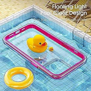 CASEKOO Air-Filled Designed for iPhone 14 Pro Max Case [5X Military Drop Protection][Air-Filled Bumper]Clear Backplane Shockproof Protective Slim Phone Cases for Men Women 6.7 Inch 2022,CloudCush Pink