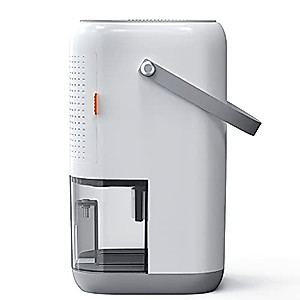 Dehumidifiers for Bedroom - Small Dehumidifier with drain hose 1450ml/49oz - with 2 Modes - 7 Colors LED Light-Auto Shut Off - Ultra Quiet Below 40 dB for 250 sq ft(Hose not included)
