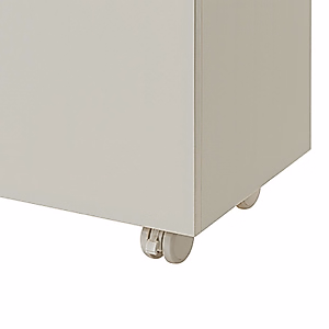 Cyrank Rectangle Storage Basket, Large Basket Storage Bins for Shelves Rectangle Storage Bin Storage Baskets(with Wheel)