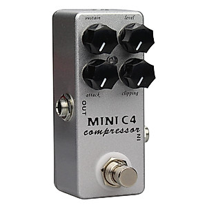 MOSKYAudio Mini C4 Compressor Guitar Effect Pedal Metal Shell Pedal Effects True Bypass