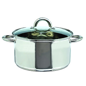 Gibson Home Abruzzo 12 Piece Stainless Steel Cookware Set, Silver