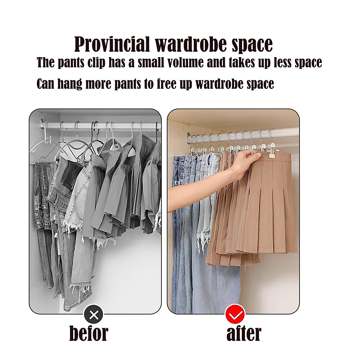 Boot Hangers for Closet, 18 PCS Hanging Clips Hook Clothes Pins for Laundry, Hanger Clips Towel Clips Boot Organizer for Home and Travel, Stainless Steel Hanging Hold Clips