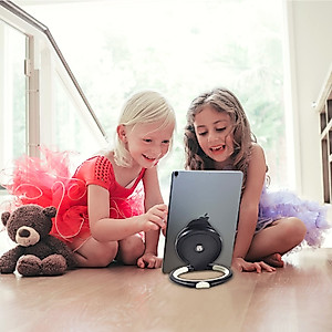 Tablet Stand Adjustable Universal Tablet Hand Strap Holder, 360 Degrees Handle Grip Compatible with iPad Pro 9.7/10.5, Air Mini Surface Pro, Samsung Huawei Tablet (White)