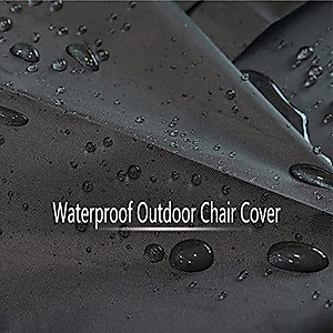 Stackable Outdoor Chair Covers Waterproof, Patio Chair Covers For Outdoor Furniture, Outdoor Furniture Covers, Durable 210D Oxford Barstool Chair Covers, Fits for 4-6 Stackable Dining Chairs,25.2"Lx 25.2"Wx 47.24Hx 27.56"H