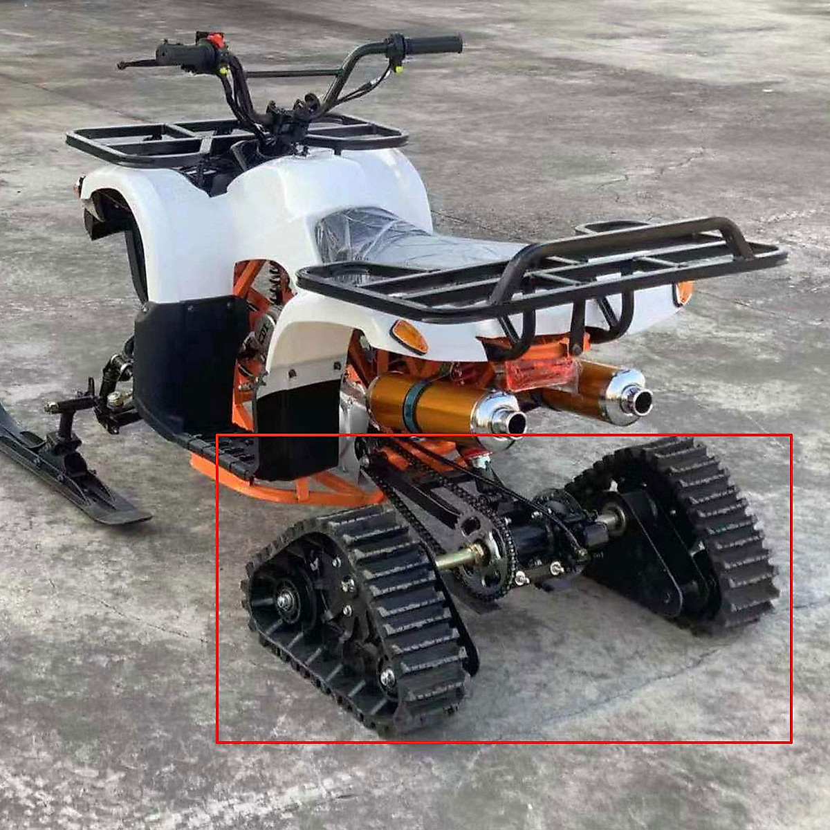 TFCFL Special 600mm Go Kart Buggy Quad Rear Wheel ATV Snow Sand Snowmobile Rear Axle Track Assemly pro Kits