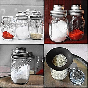 Mason Jar Regular Mouth Shaker Lids 316 Stainless Steel Wide Mouth Sprouting Lids Screen Mesh Strainer Lid for Salad Sprouts Alfalfa Broccoli Seeds Sprouter Kit