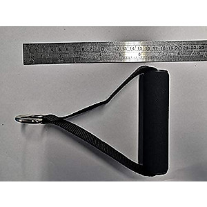 Premium Exercise Pull Handles, Resistance Bands Handle, Fitness Handle, Workout Handles Dense Foam Wrap Handle Replacement Fitness Equipment for Pilates, Yoga, Strength Training（a Pair,Black