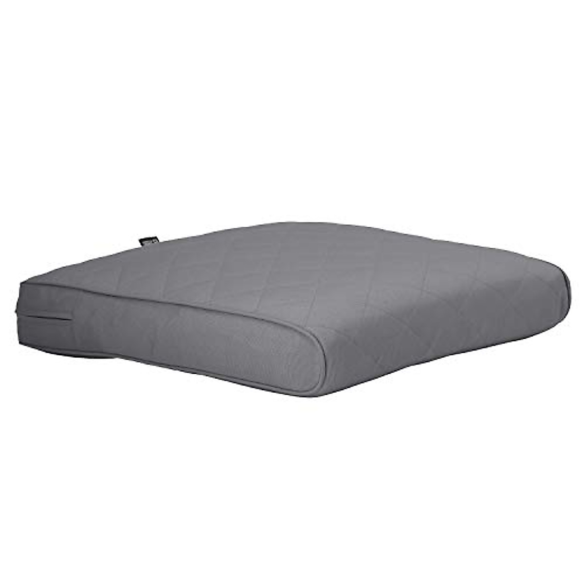 Classic Accessories Montlake Water-Resistant 48 x 18 x 3 Inch Outdoor Quilted Bench Cushion, Patio Furniture Swing Cushion, Grey, Patio Loveseat Cushion
