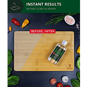 ROYAL CRAFT WOOD Food Grade Mineral Oil for Bamboo and Wooden Cutting Boards and Kitchen Utensils & Supplies, Premium Grade Nourishing Cutting Board Oil Cleanser 10.1 Fl Oz