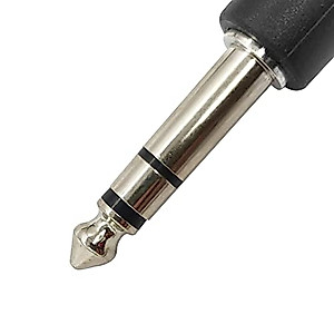 RATAOK GA Adapter U174 Civilian Helicopter Headset to General Aviation Headphone Adapter Cable with Dual Plugs (Military Cable)