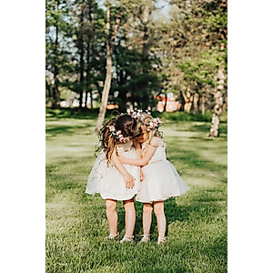 Floral Fall Adjustable Bridal Flower Garland Headband Flower Crown Hair Wreath Halo F-83 (A)