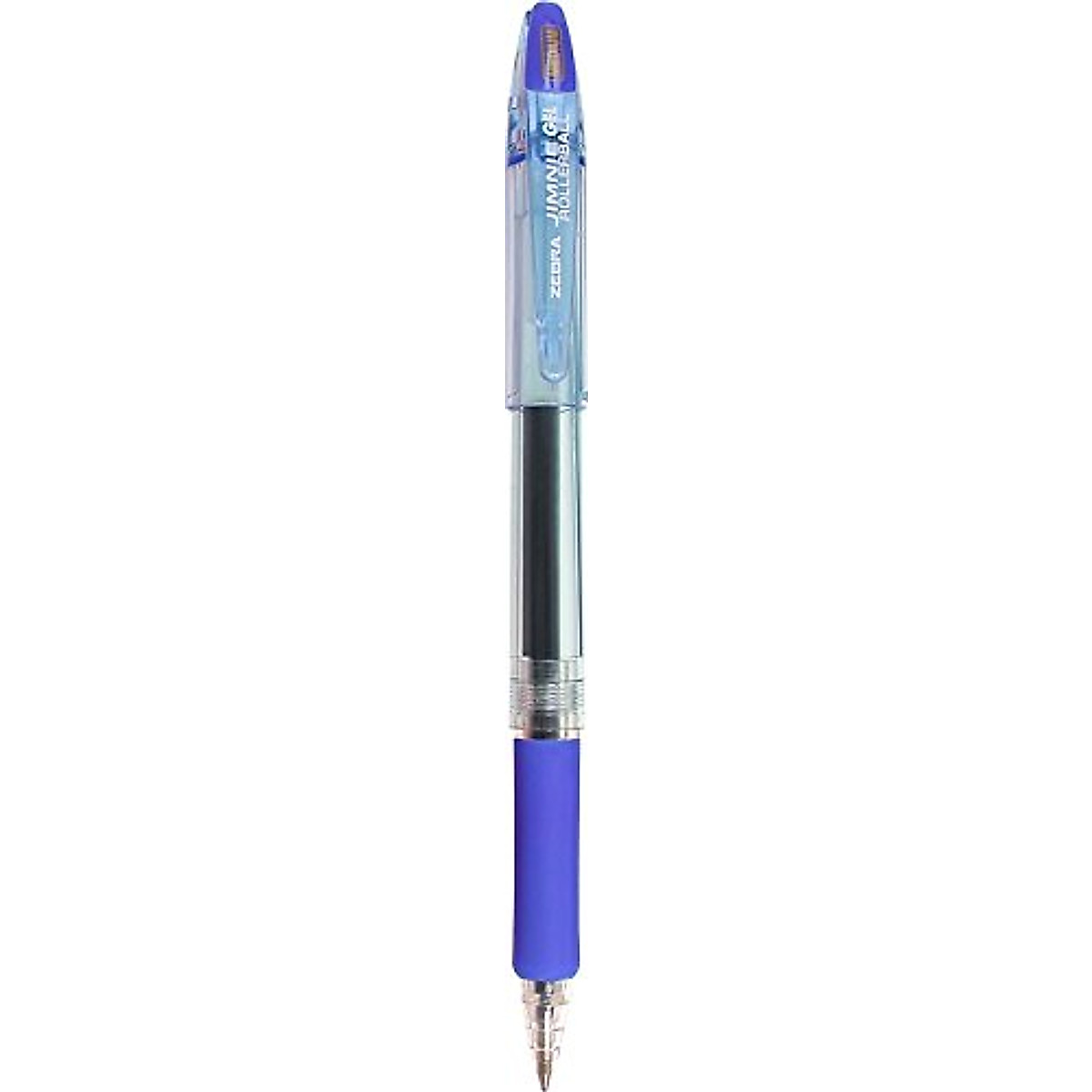 Zebra Pen Jimnie Roller Ball Stick Gel Pen, Blue Ink, Medium Point, 0.7mm, 12-Count (44120)
