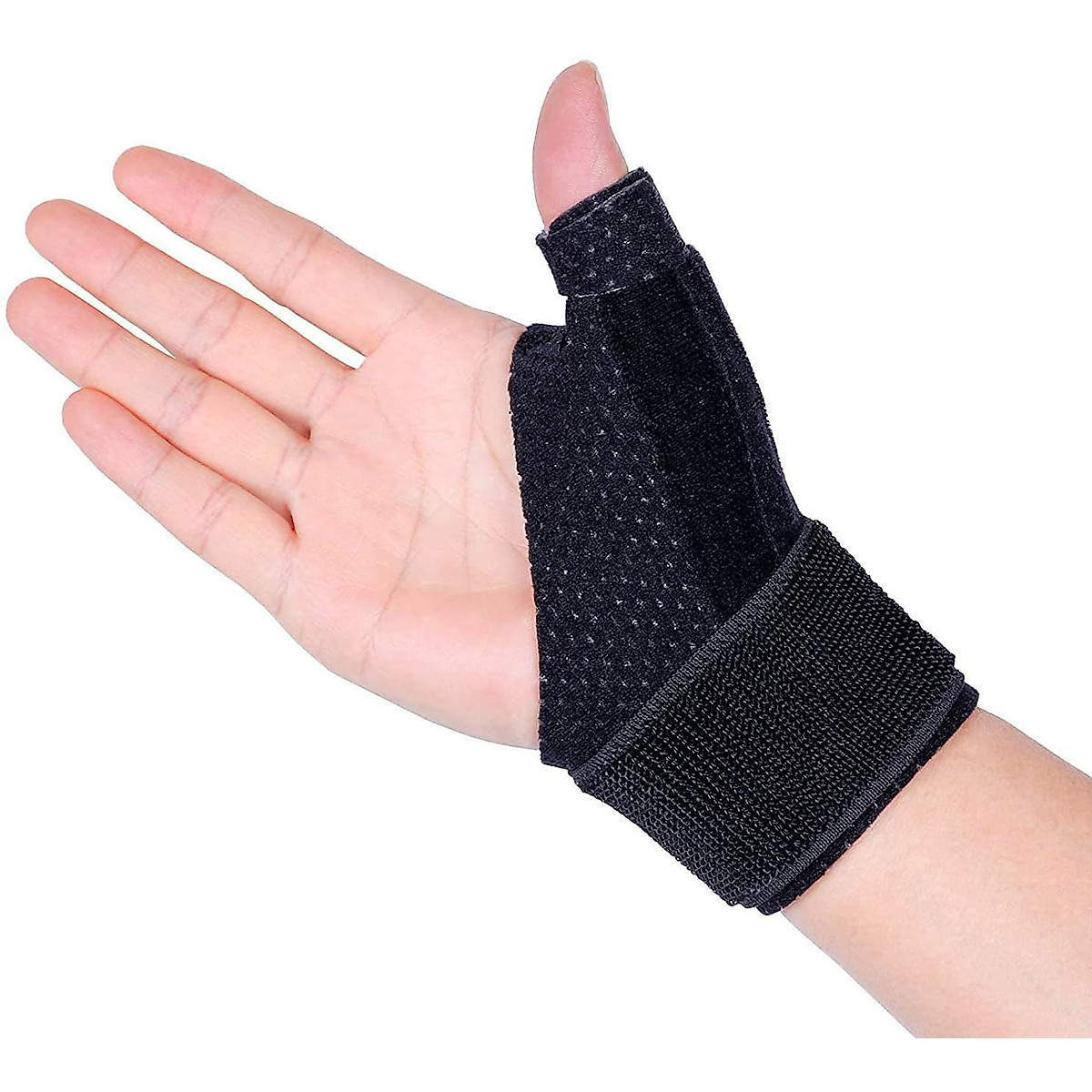 Kmtooon Reversible Thumb & Wrist Stabilizer Splint Brace for Trigger Finger, Pain Relief, Arthritis, Tendonitis, BlackBerry Thumb, Sprained