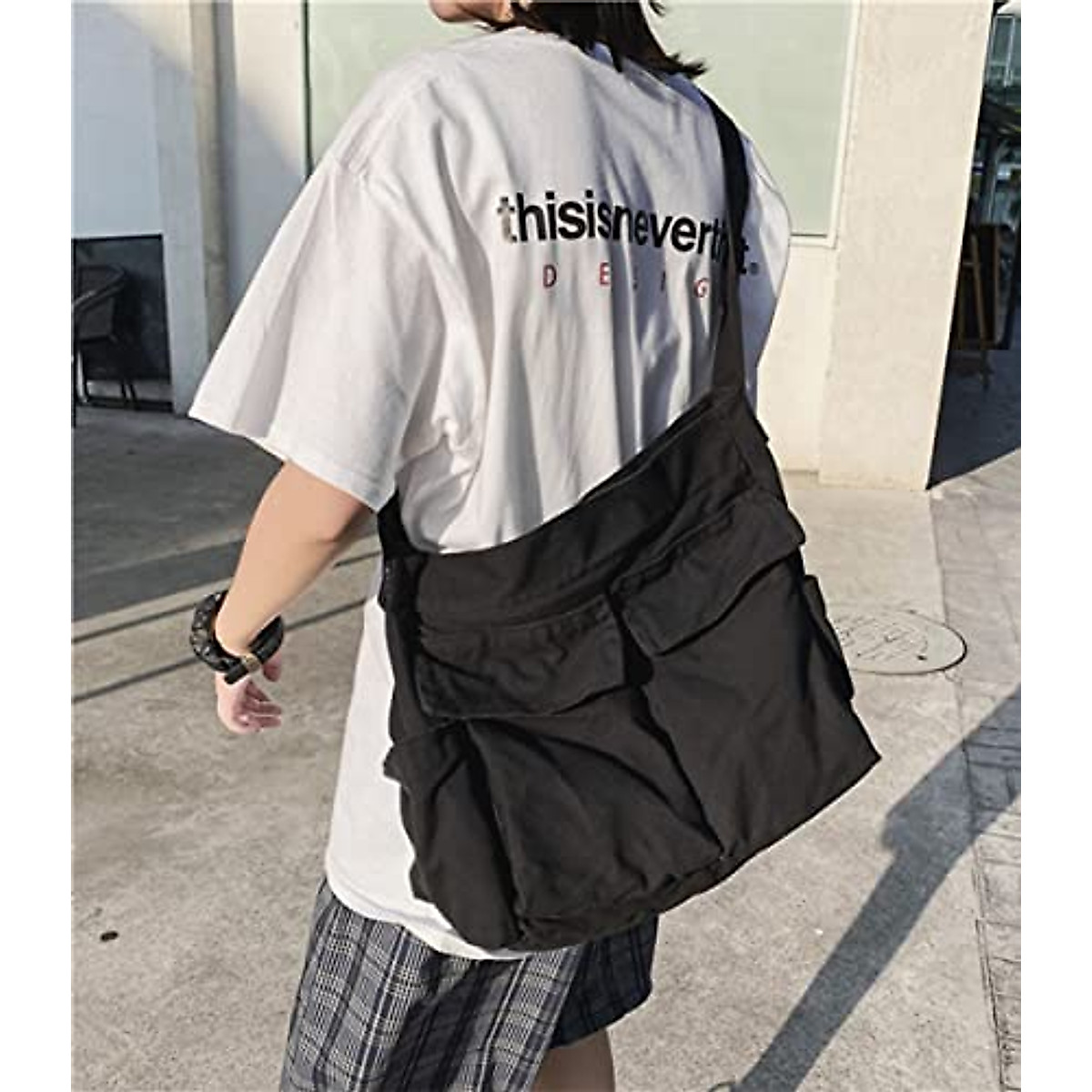Hobo Bag Women Canvas Messenger Bag Large Satchel Bag College Bag Crossbody Bag Shoulder Tote Handbag 2023