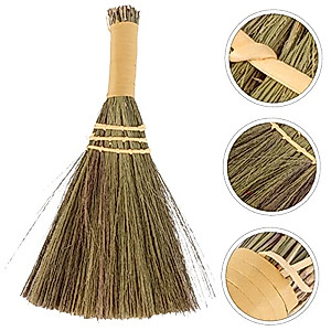 Healeved 1pc Miscanthus Small Broom Table Hand Broom Easter Rabbit Ear Car Sofa Sweeping Broom Sweeping Broom Sofa Floor Cleaning Broom Mini Dreses Cleaning Supplies Copper Wire Khaki