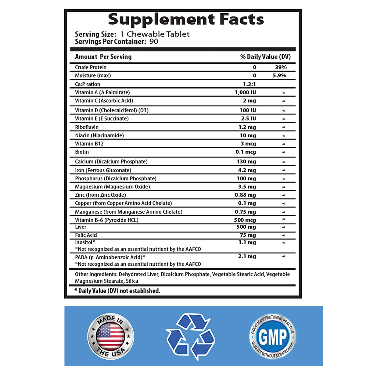 I LOVE MY PETS LLC Vitamins for Cats Senior Cats - Ultra Vitamins - CAT Health - Mineral Boost - Vitamin d for Cats - 180 Treats (2 Bottles)