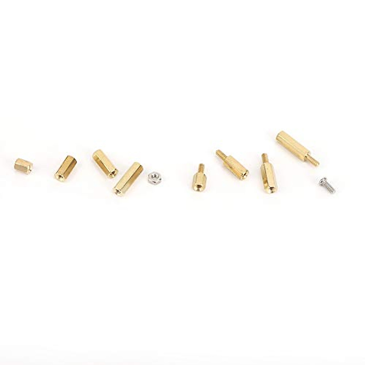 Standoff Spacer Pillar, Durable Practical Screw Spacer M2.5 Brass Standoff Spacer Brass Material for Industrial Equipment