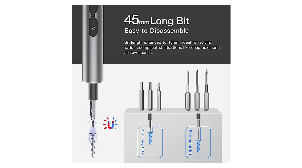UF-TOOLS Mini Electric Screwdriver Set - 120 in 1 Portable