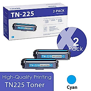 HIYOTA Compatible TN-225C TN225 Cyan Toner Cartridge Replacement for Brother TN 225 HL-3140CW 3150CDN 3170CDW 3180CDW MFC-9130CW 9140CDN 9330CDW 9340CDW DCP-9015CDW 9020CDN Printers | TN 225 2PK