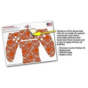 WraptorSkinz Skin Wrap compatible with Sony PS5 DualSense Controller Wavey Burnt Orange (CONTROLLER NOT INCLUDED)