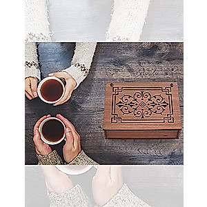 Tazo Tea Bags Sampler Assortment Box - 80 COUNT - Perfect Variety Pack in Wood (MDF) Gift Box - Gift for Family, Friends, Coworkers (Brown)