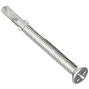 The Hillman Group 47294 12-24-Inch x 2-1/2-Inch Flat Head Phillips Self Drilling Screw with Wing, 1-Pound