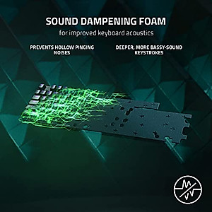 Razer Huntsman V2 TKL Tenkeyless USB-C Gaming Keyboard: Fastest Linear Optical Switches Gen2 w/ Sound Dampeners & 8000Hz Polling Rate - Detachable TypeC Cable - Doubleshot PBT Keycaps (Renewed)