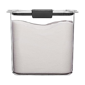 Rubbermaid Container, BPA-Free Plastic, Brilliance Pantry Airtight Food Storage, Brown Sugar (7.8 Cup) & Container, BPA-Free Plastic, Clear Brilliance Pantry Airtight Food Storage, Open Stock, 12 Cup
