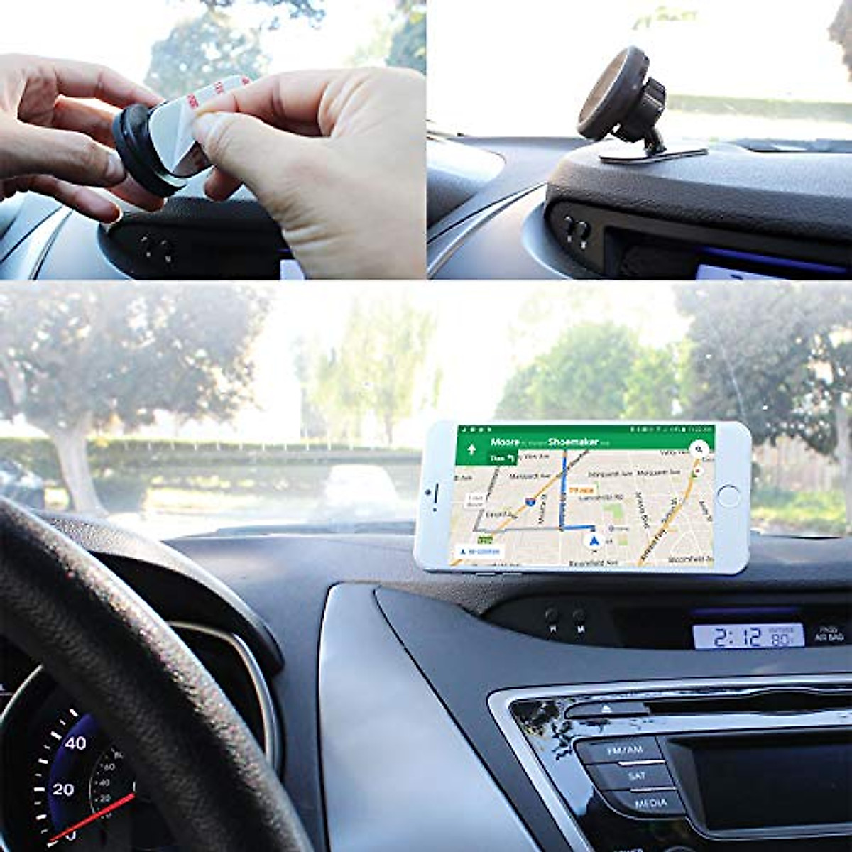 Magnetic Phone Holder for Car, Magnetic Phone Mount for Car, Universal Car Dashboard Phone Mount for iPhone 14 Pro Max Plus 13 12 11 Galaxy Z Flip, Z Fold Google Pixel Moto Mini iPad Tablets